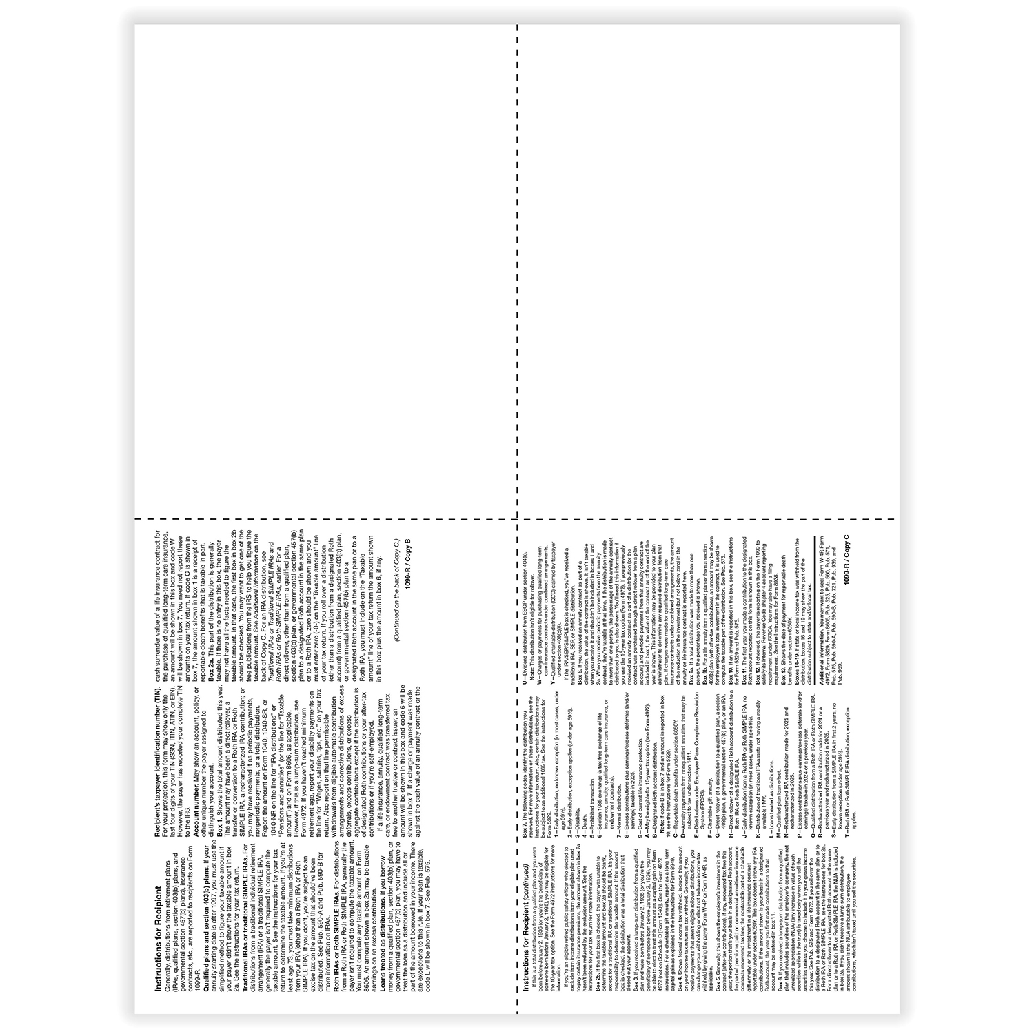 1099 Tax Form | 1099-R copies | Formstax