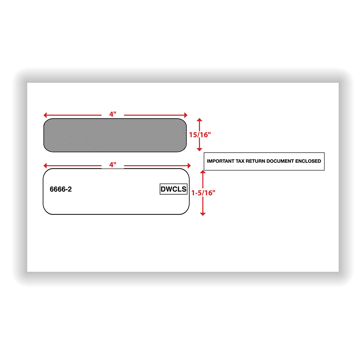 W-2 Double-Window Envelopes – Self Seal | Formstax