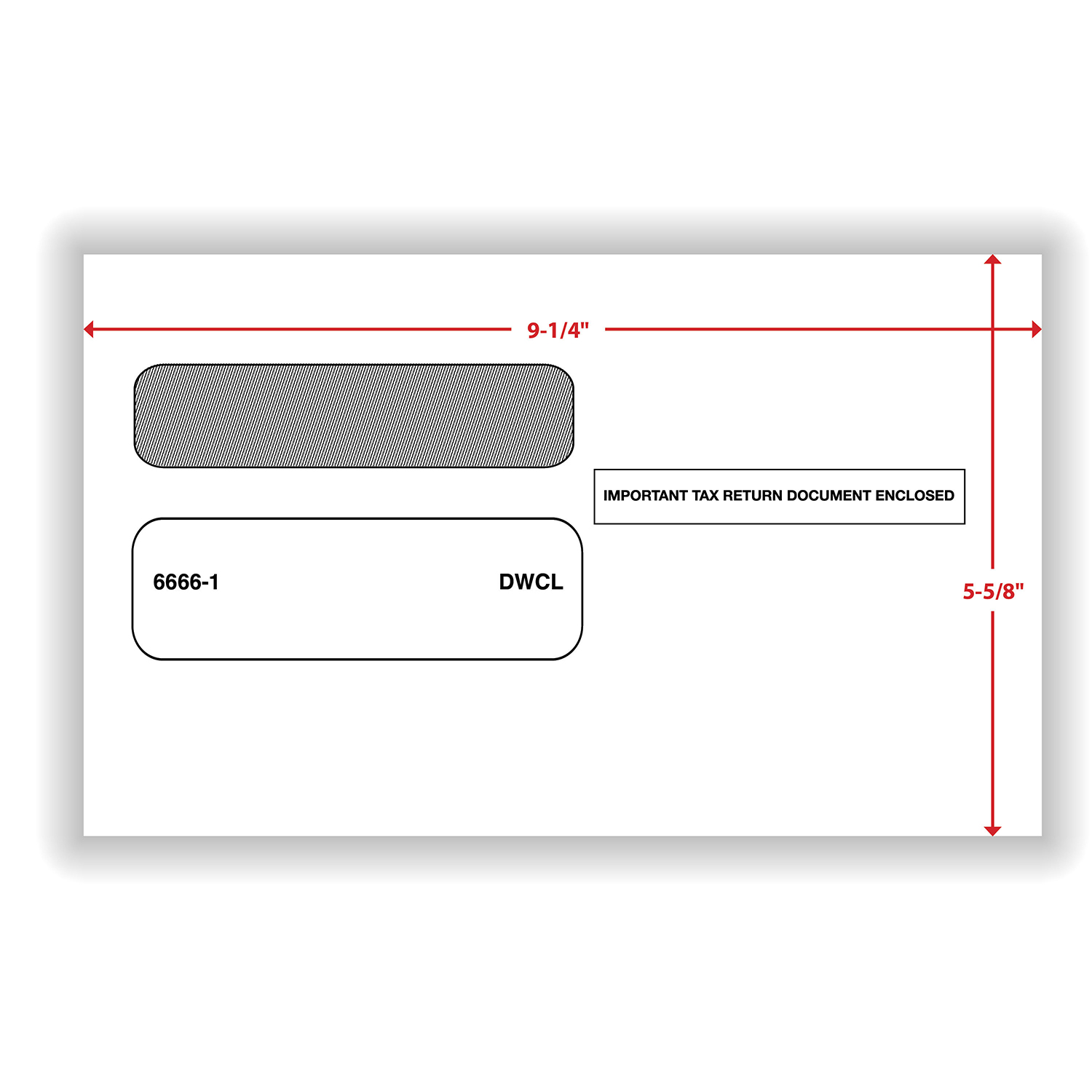 W-2 Double Window Envelope (Gummed) | Formstax